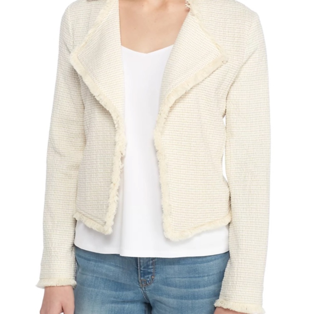 Tweed Fringe Jacket - Gem